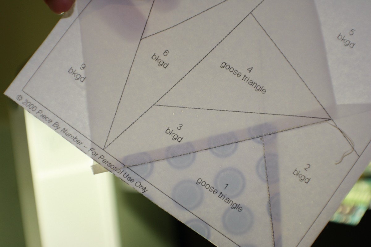 Distant Pickles: Paper Piecing Tutorial (or quilting by numbers as I ...